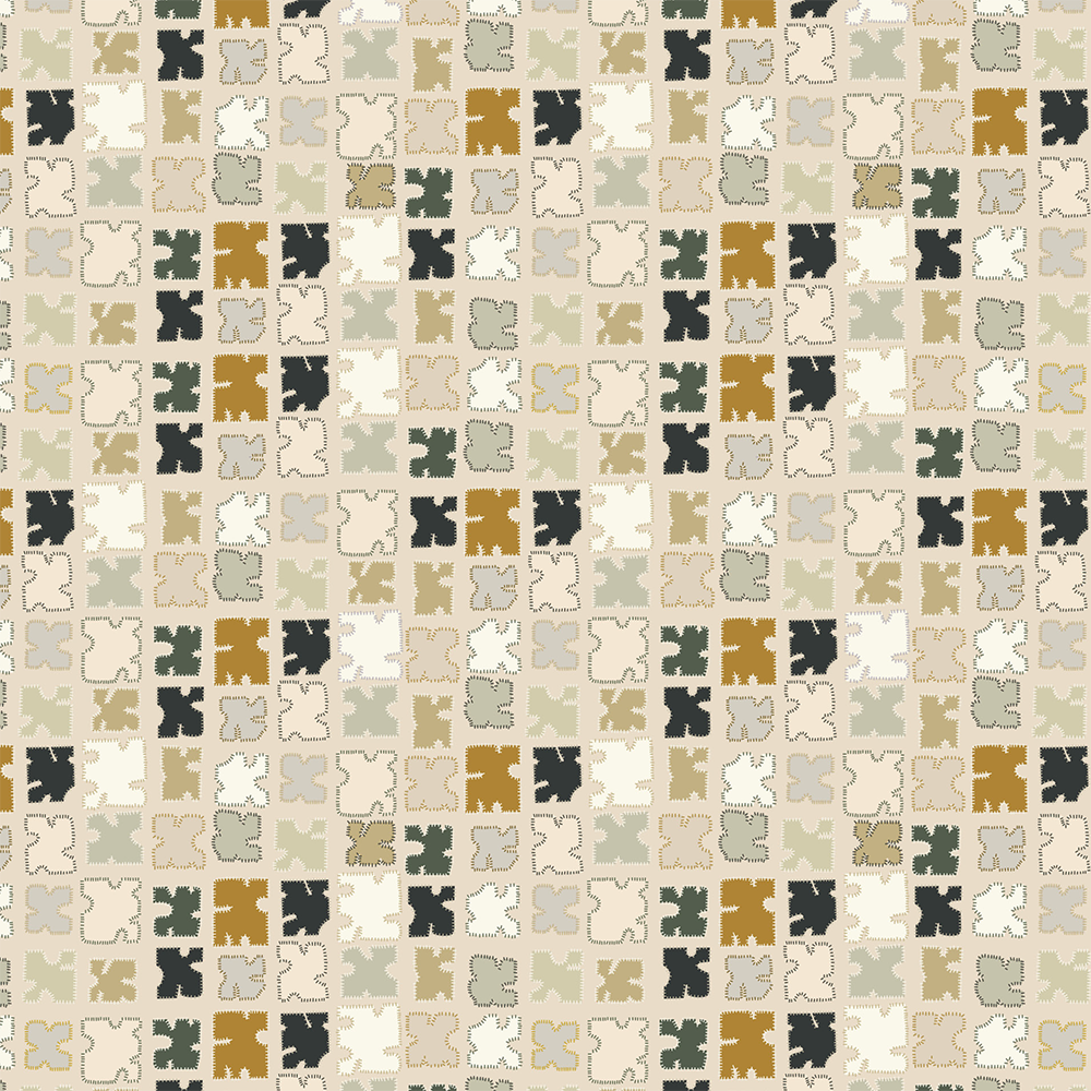 Patchwork Wallpaper - Tarnish – Counterpart Studios