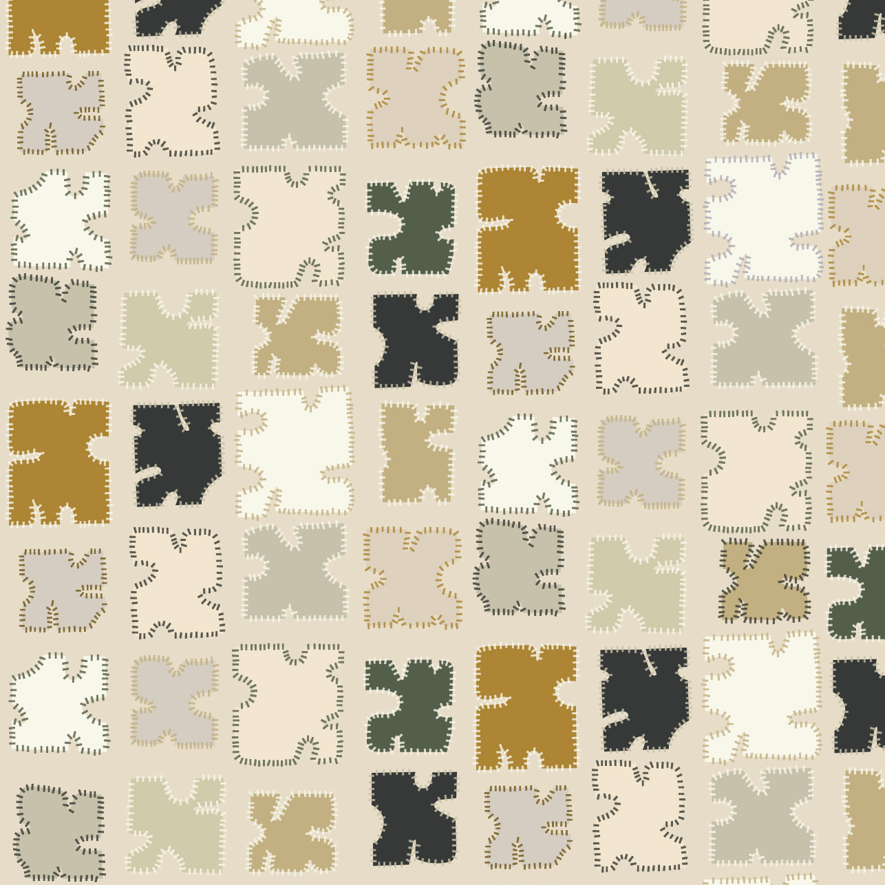 Patchwork Wallpaper - Tarnish – Counterpart Studios