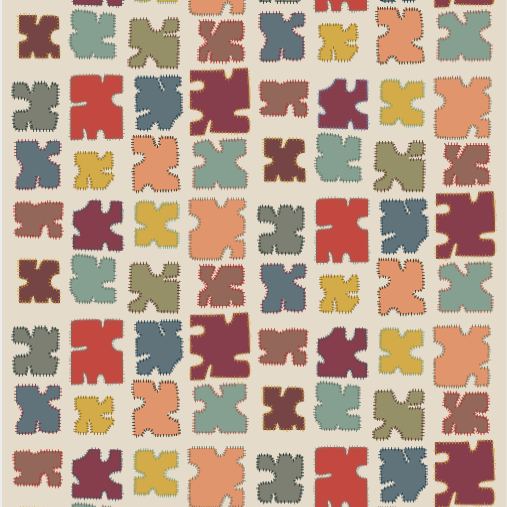 Patchwork Wallpaper - Desert – Counterpart Studios